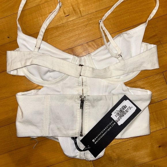 White Fox Boutique | Tops | Nwt White Fox Corset Bustier Xs Matter Of ...